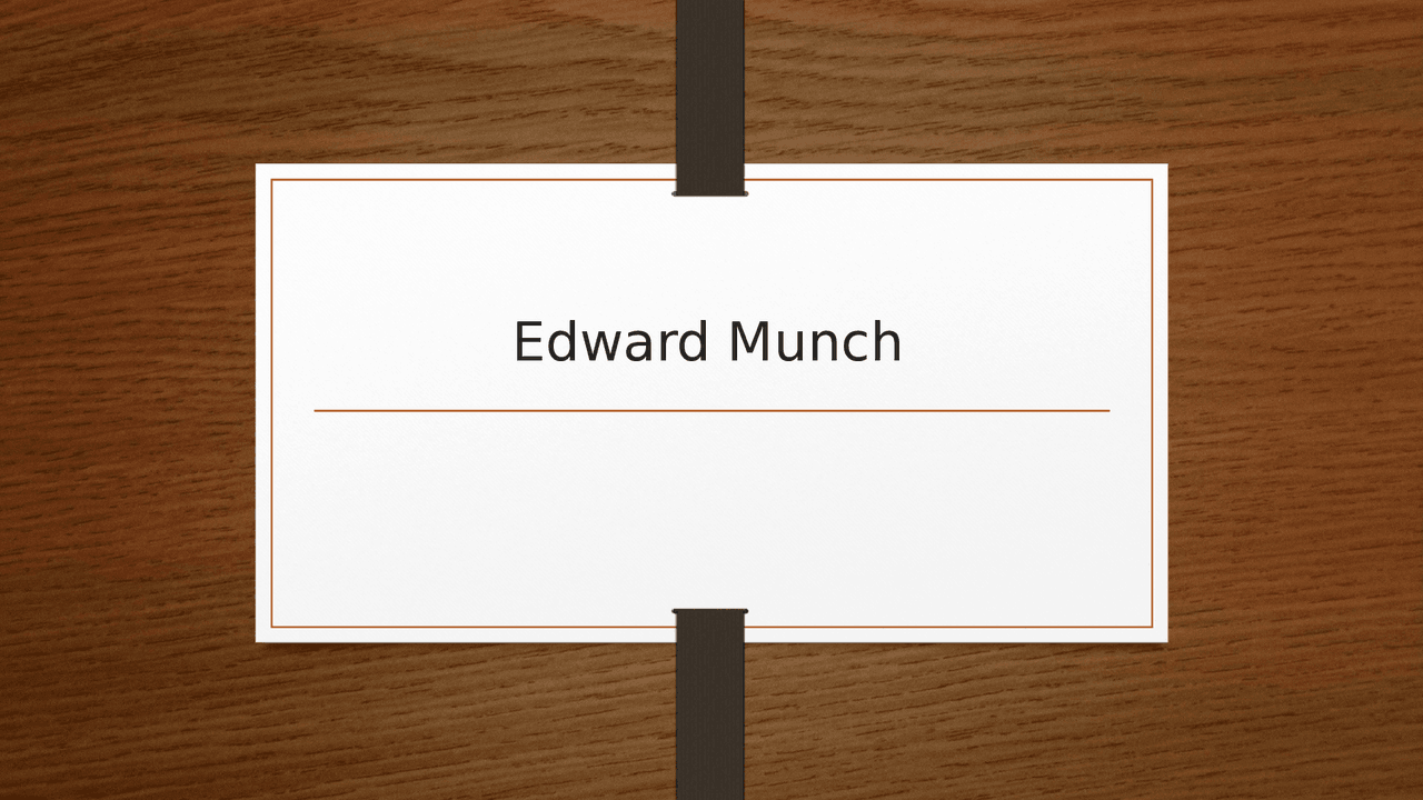 Power Point Edvard Munch | Slide di Elementi di storia dell'arte ed ...