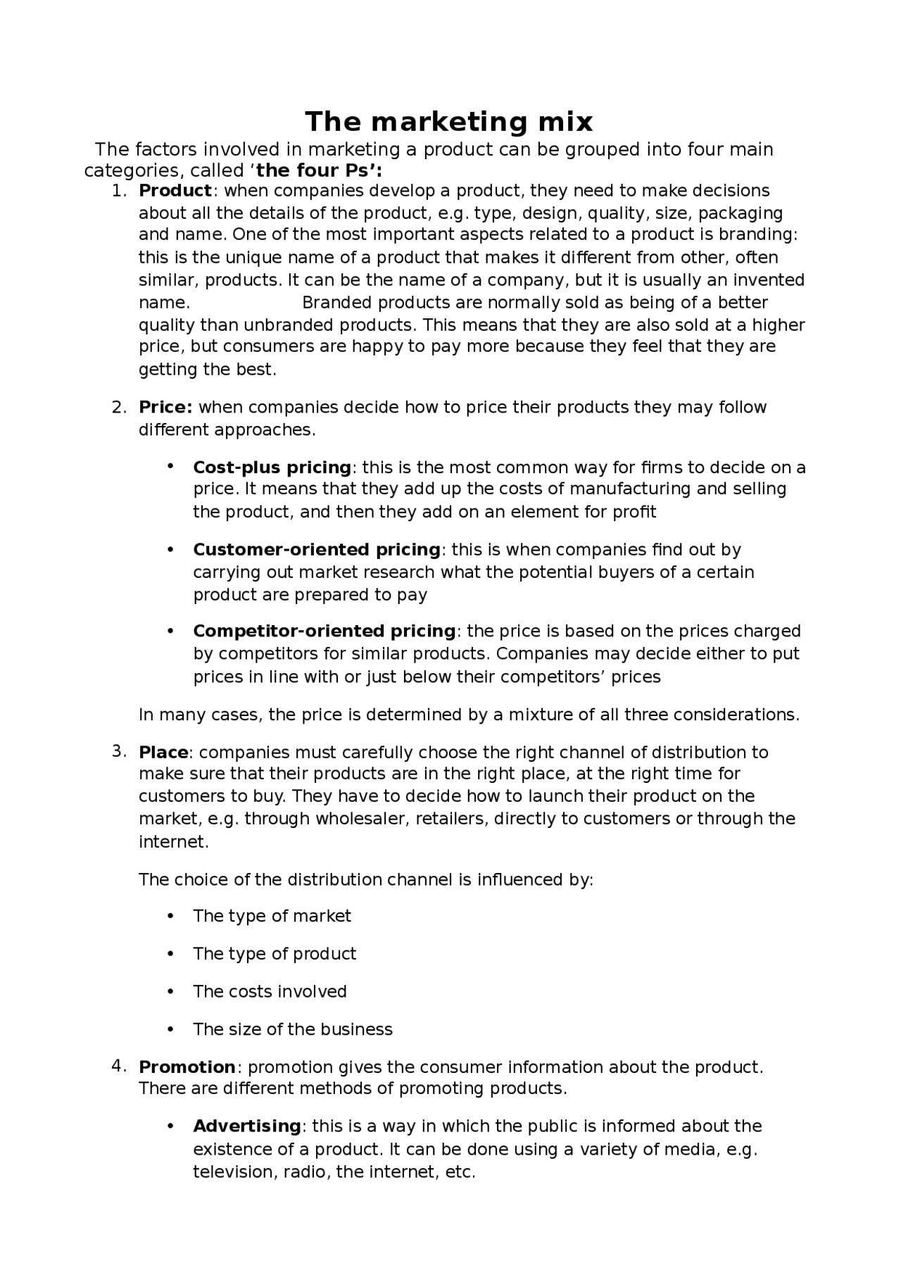 Programma inglese quinto anno - Docsity