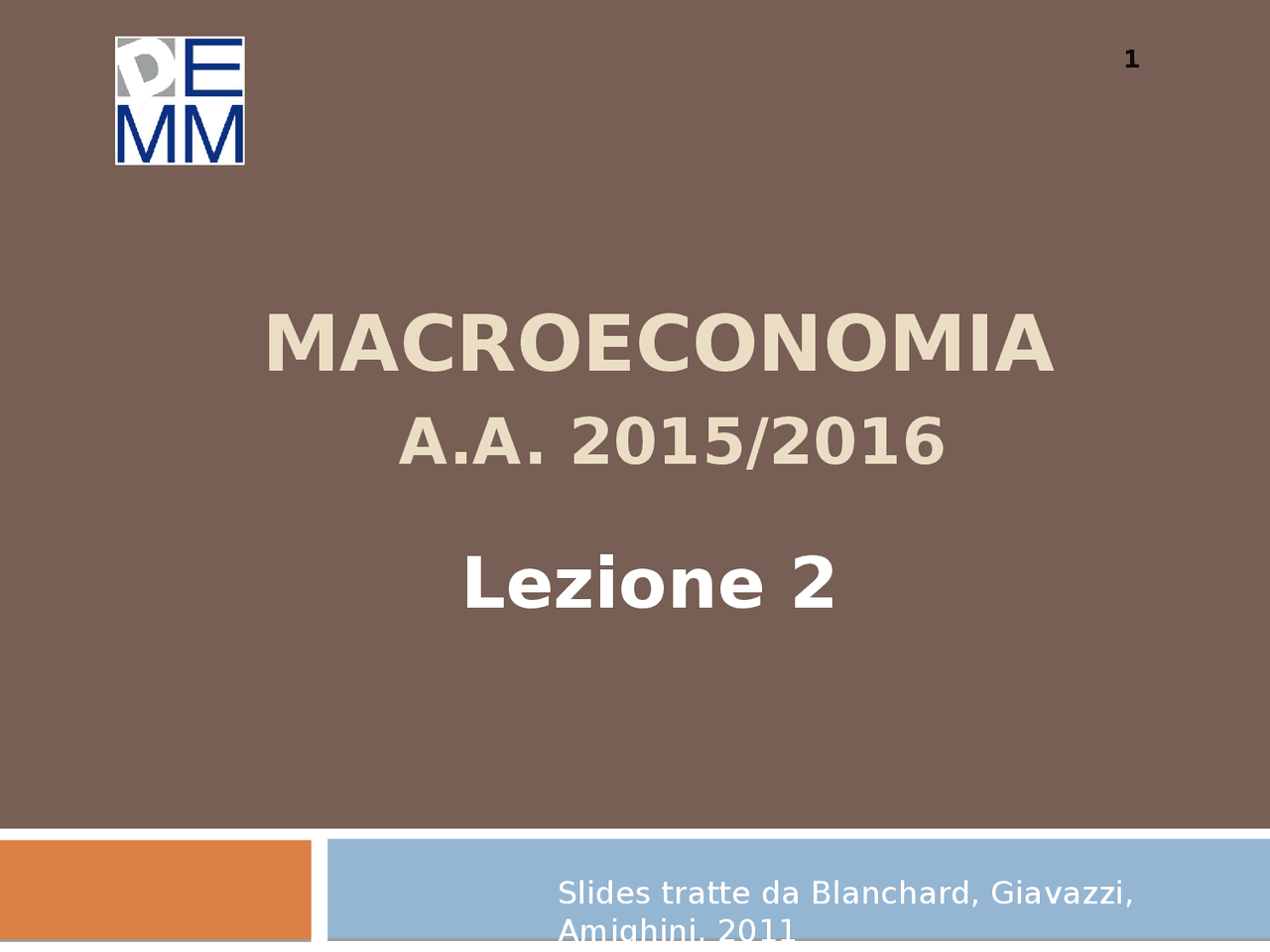 Slides Di Macroeconomia Docsity