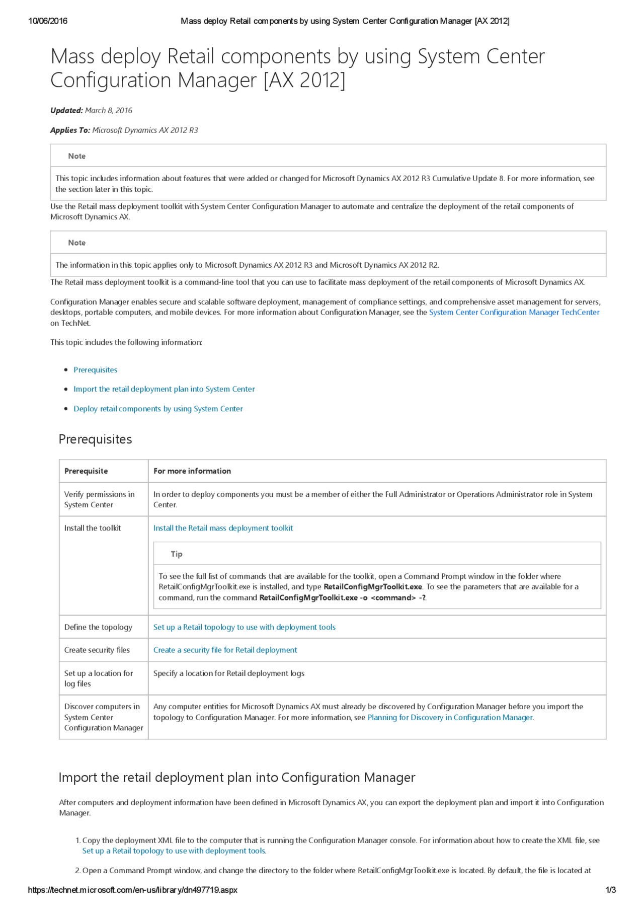 Mass Deploy Retail Components By Using System Center Configuration