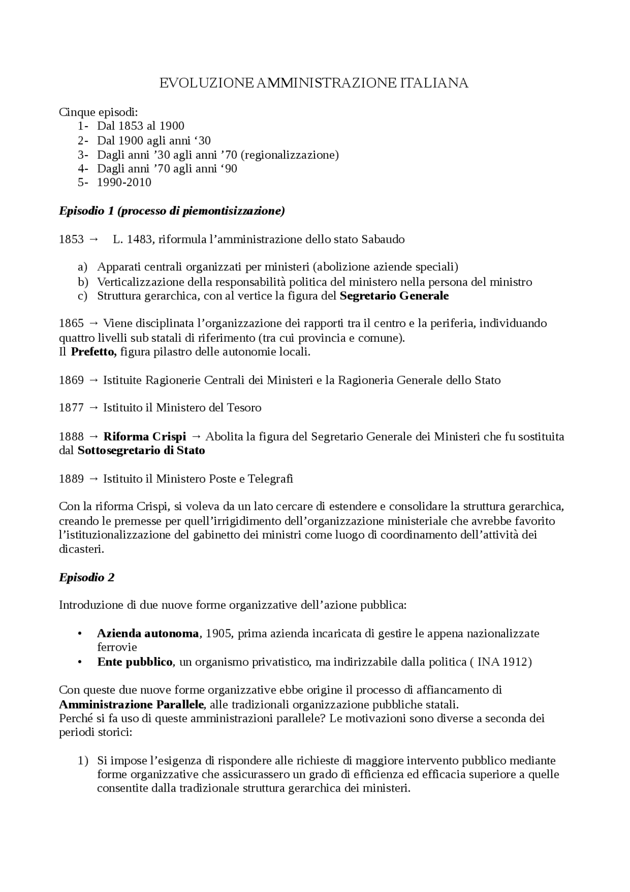 Scienze dell'amministrazione, A. Lippi, M. Morisi - Docsity