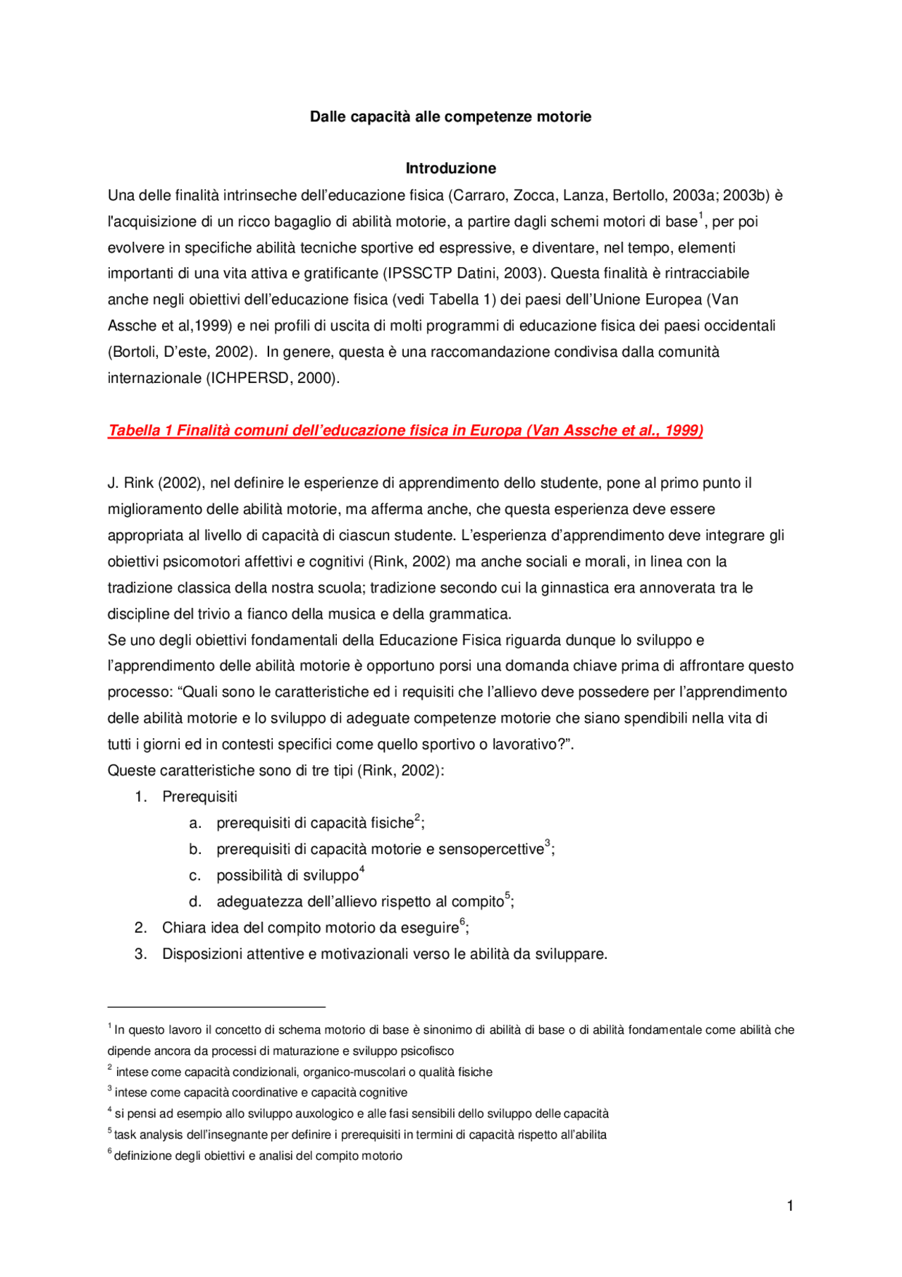 Scienze Motorie Appunti Docsity