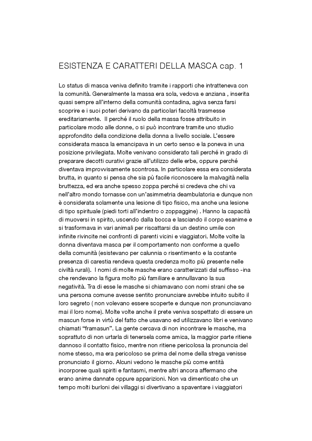 Riassunti Libro Vita Da Strega Docsity