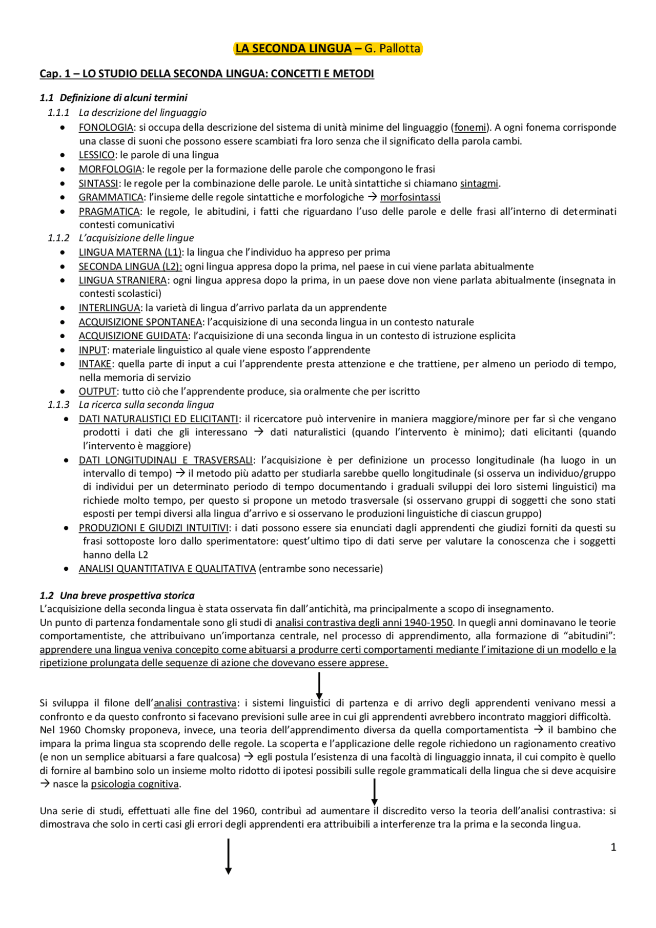 La Seconda Lingua Pallotta Docsity