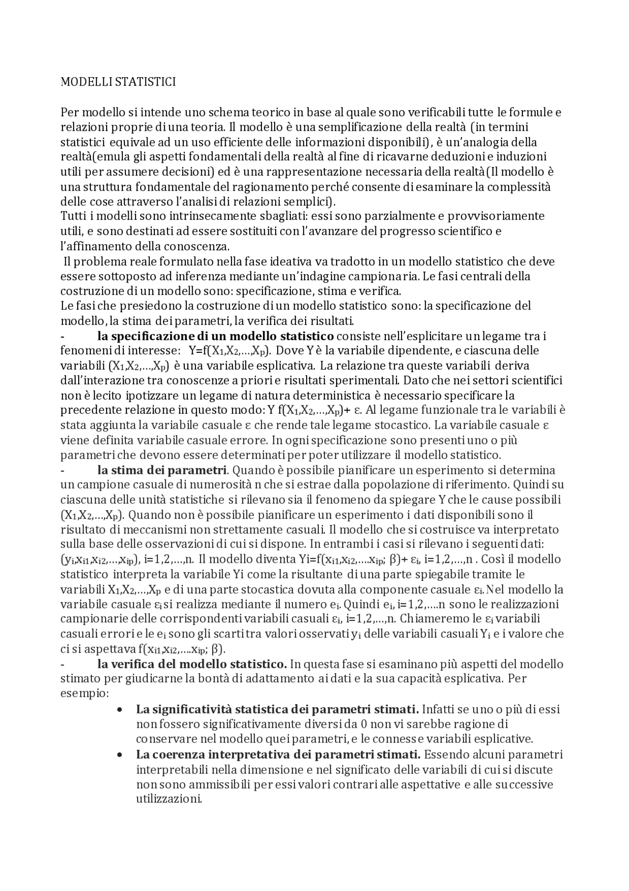 Metodi Statistici Per Leconomia Docsity