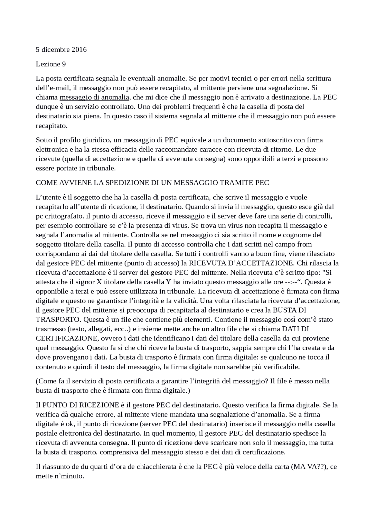 Informatica documentale - Docsity