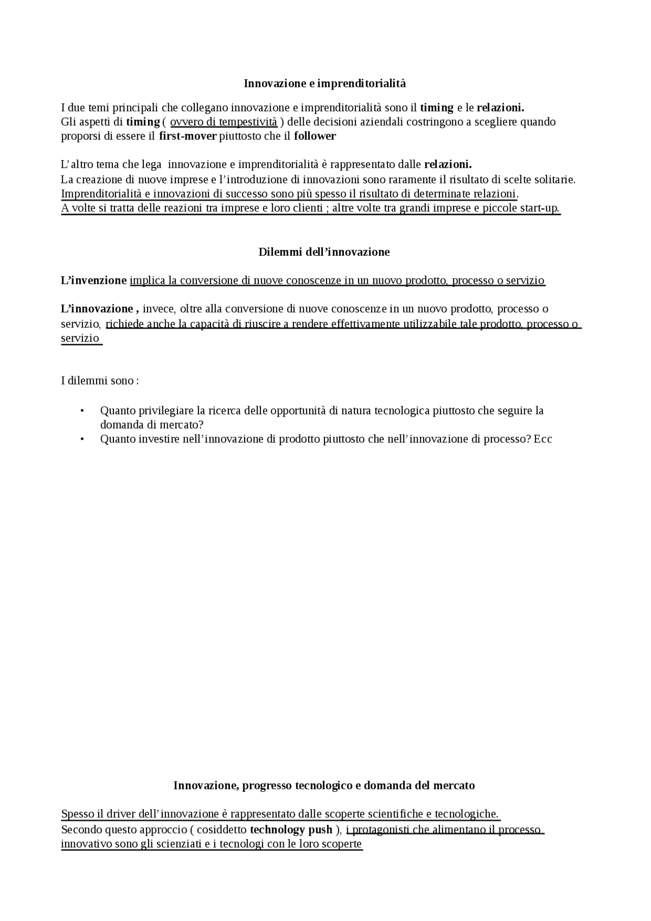 Strategie Di Innovazione Docsity