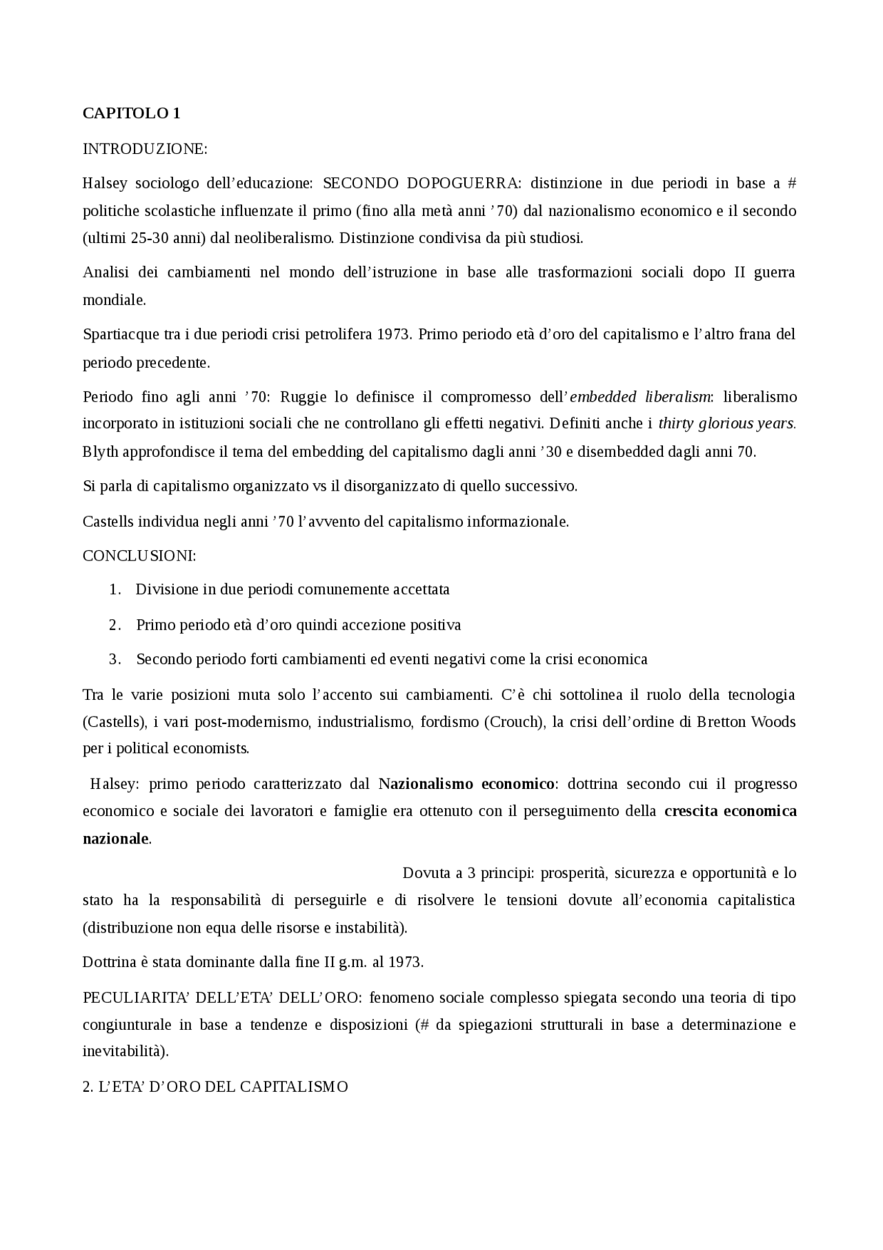 Globalizzazione E Istruzione Docsity