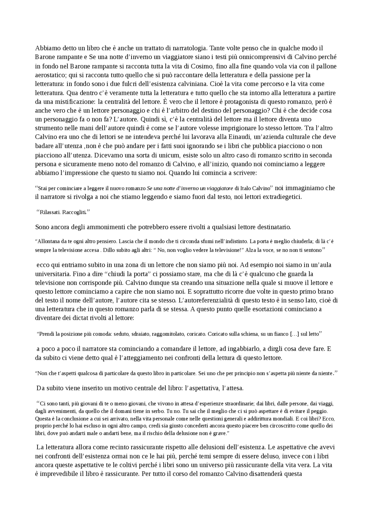 Italo Calvino - Se una notte d'inverno un viaggiatore | Apuntes de ...