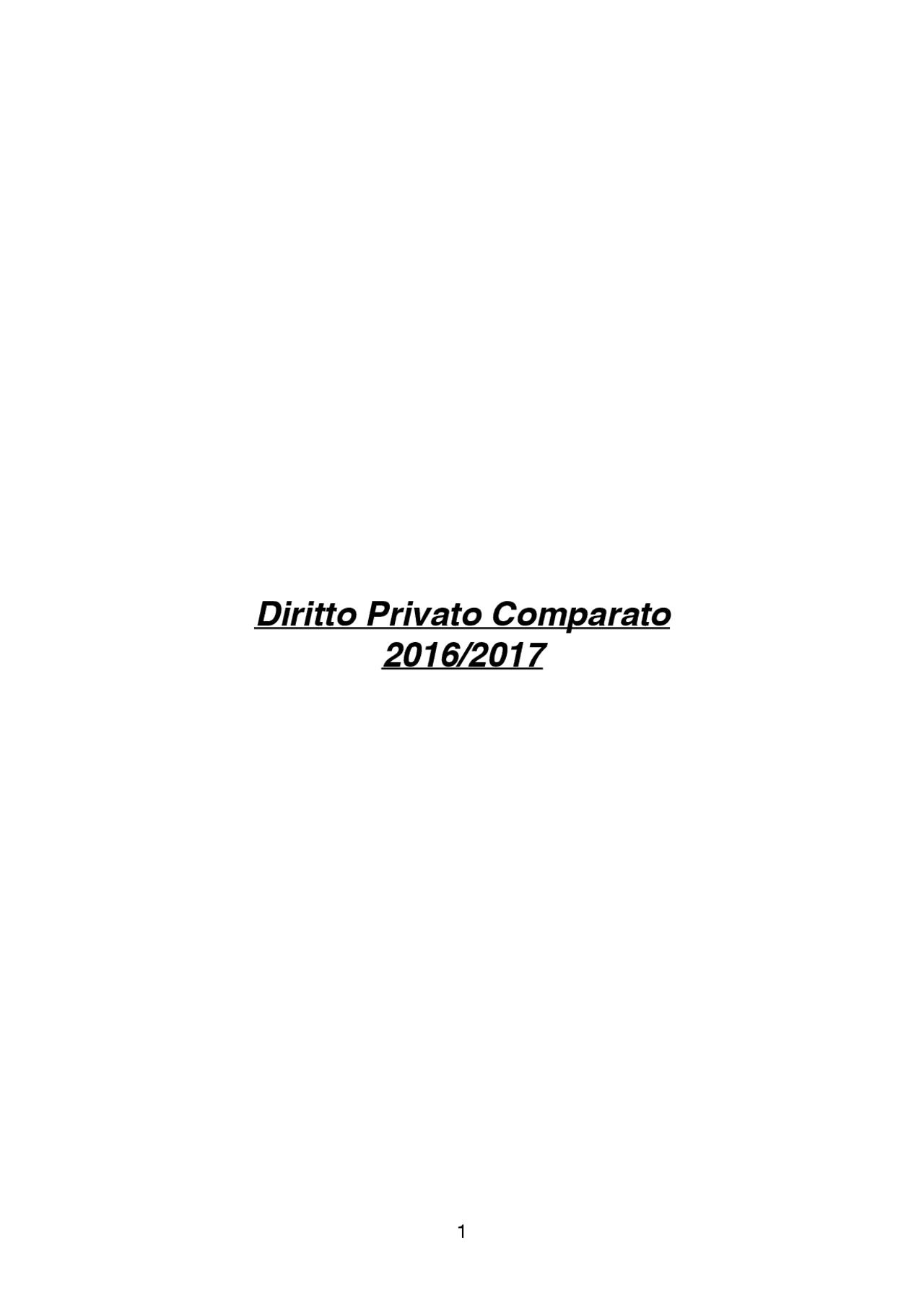 Diritto Privato Comparato Docsity