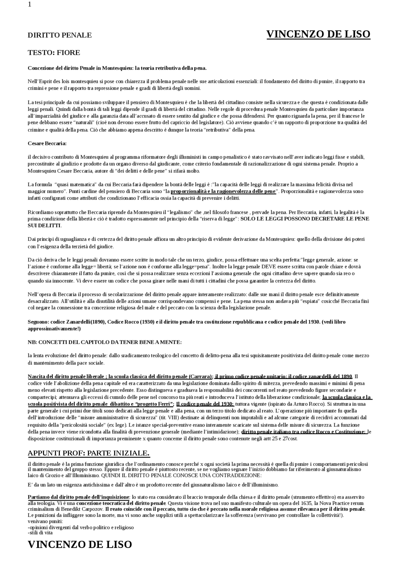 Riassunto Diritto Penale Docsity