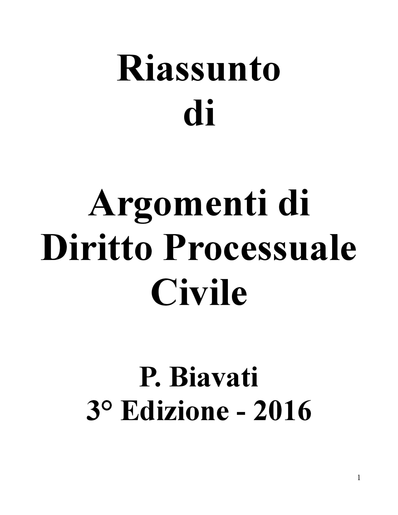 Procedura Civile Biavati Docsity