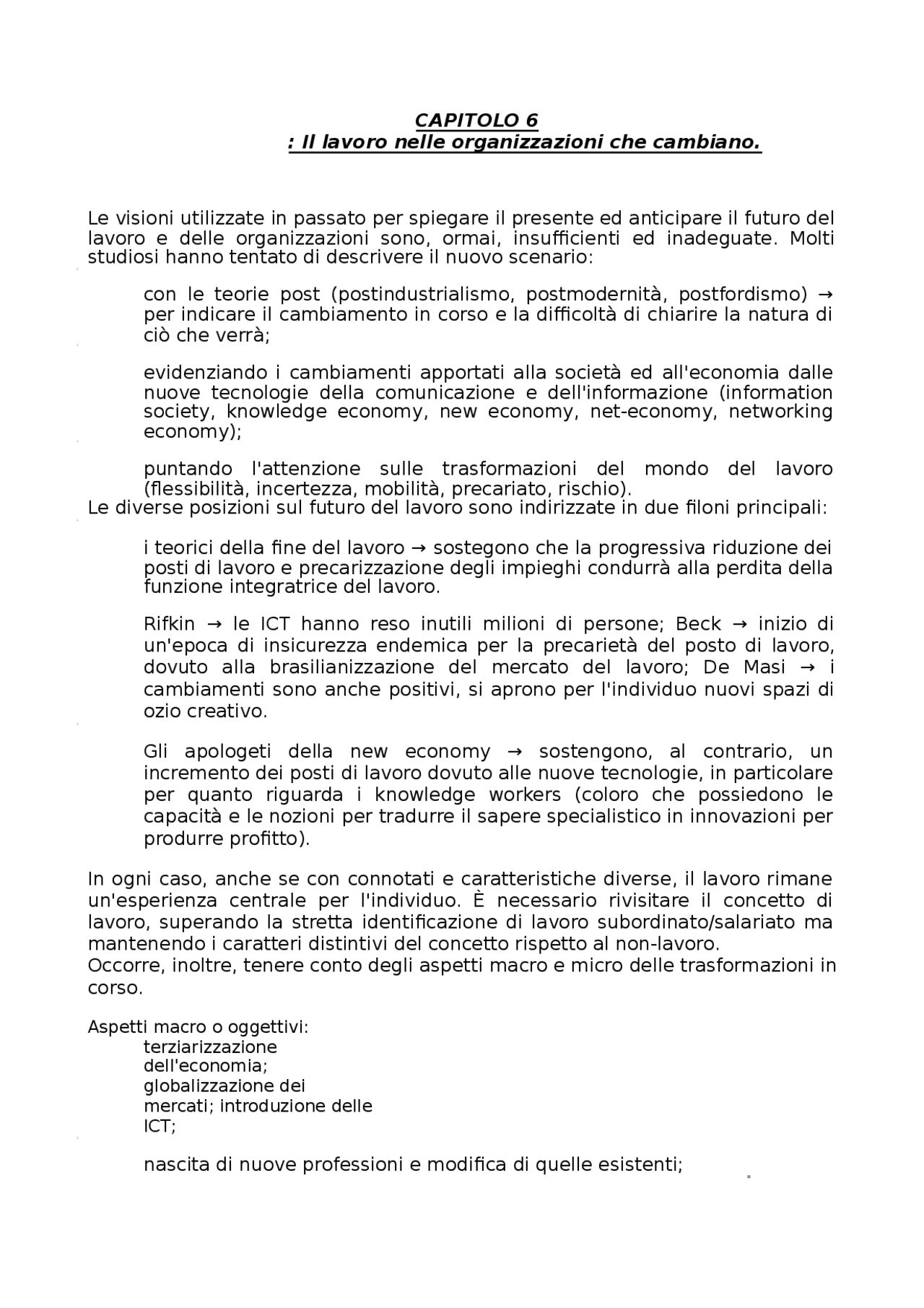 Sistemi Organizzativi Complessi Appunti Di Diritto Docsity