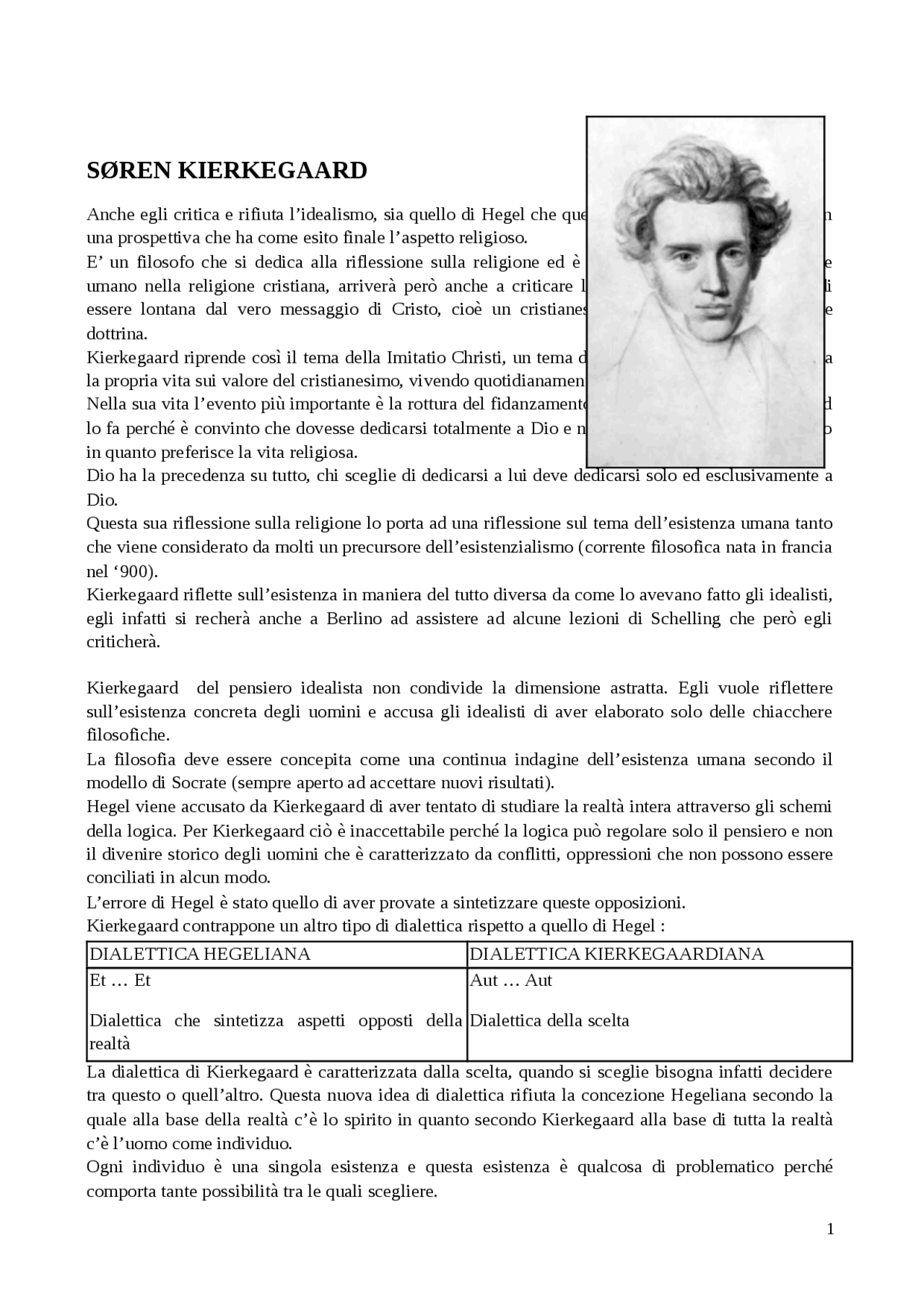 Søren Kierkegaard Appunti Docsity