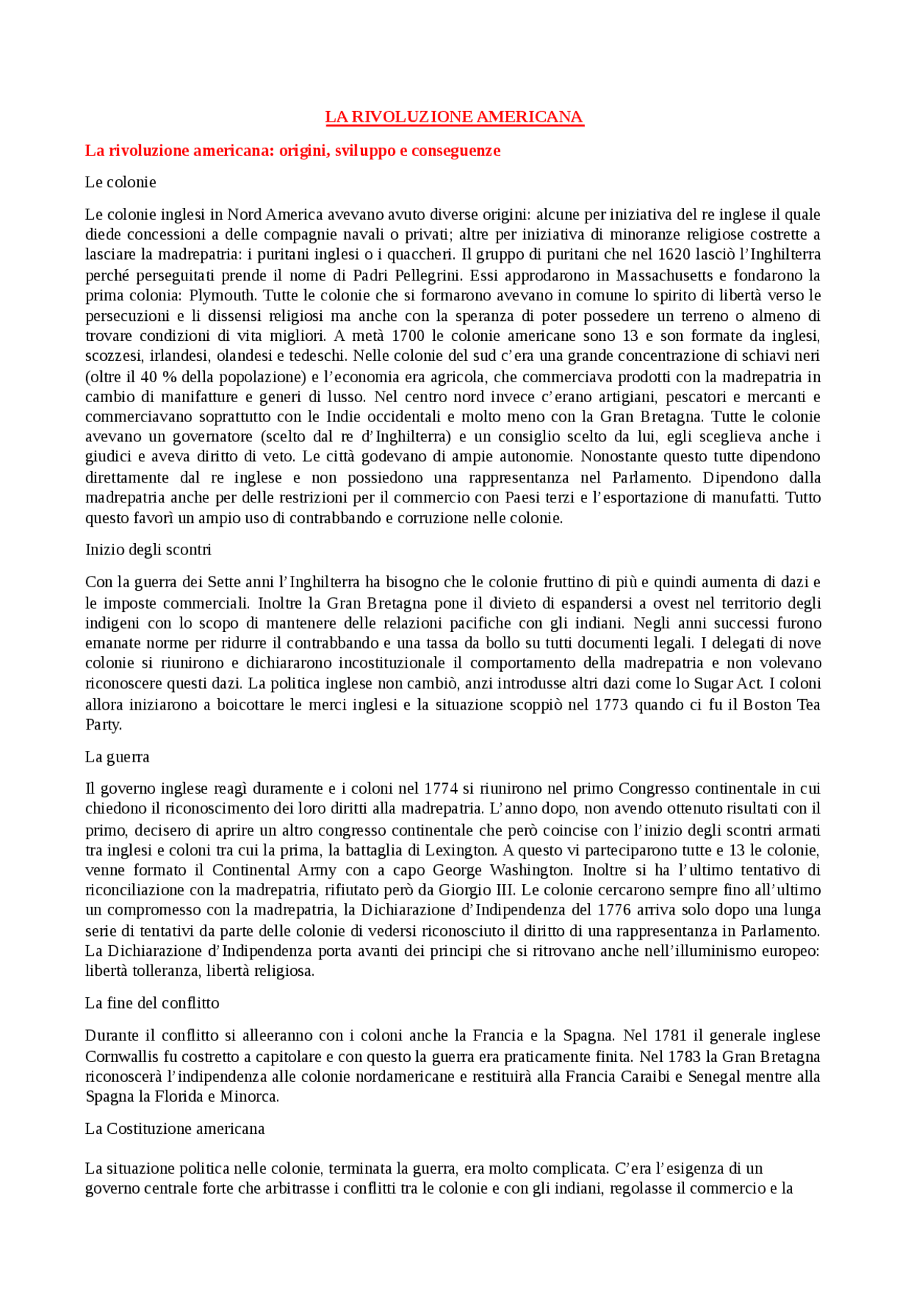 Domande Di Storia Moderna Docsity