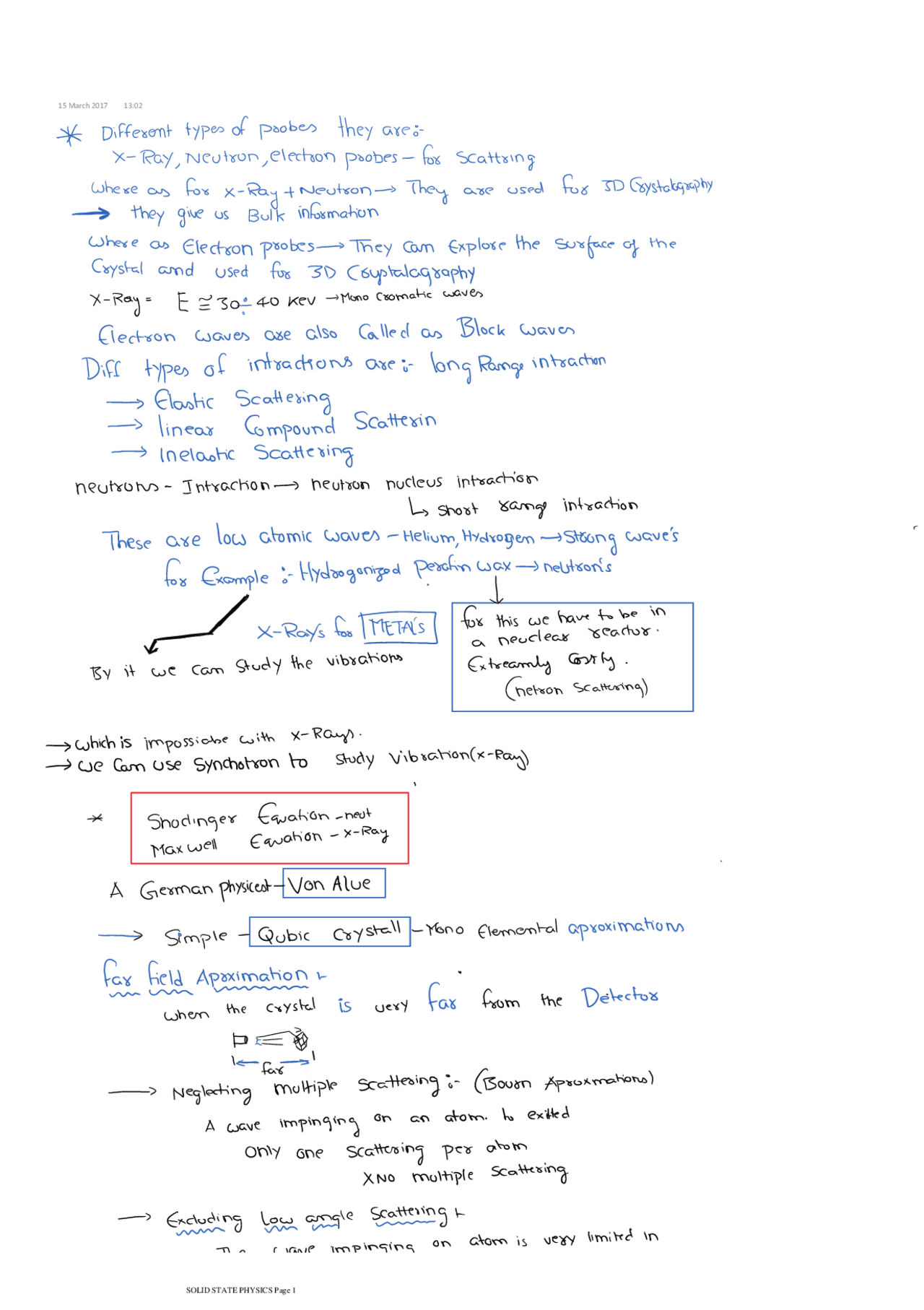 Solid State Physics Basic Lecture Notes Docsity