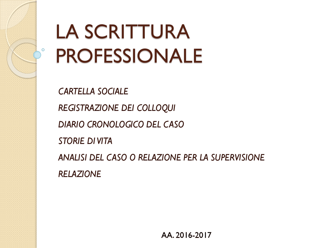 Laboratorio Scrittura Docsity