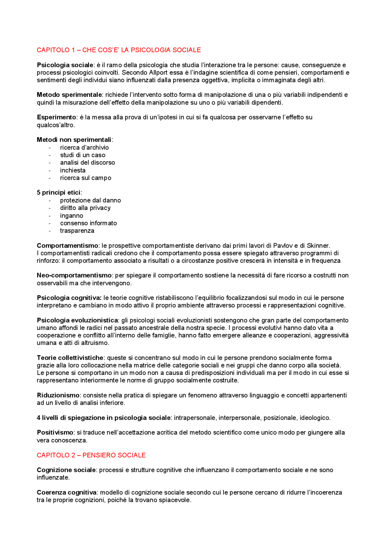 Psicologia Sociale Di Hogg Vaughan Docsity