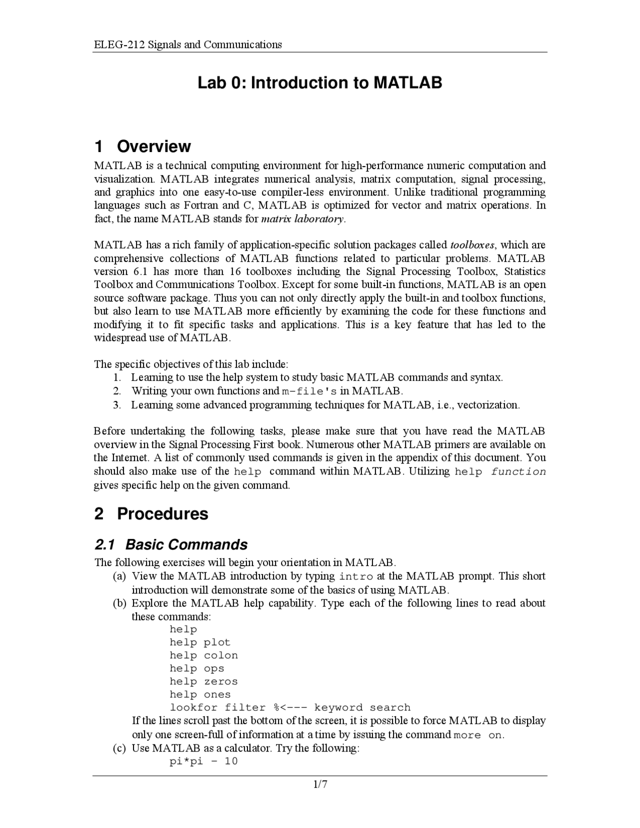 Dsp Laboratory Digital Signal Processing Lecture Notes Digital Signal Processing Docsity