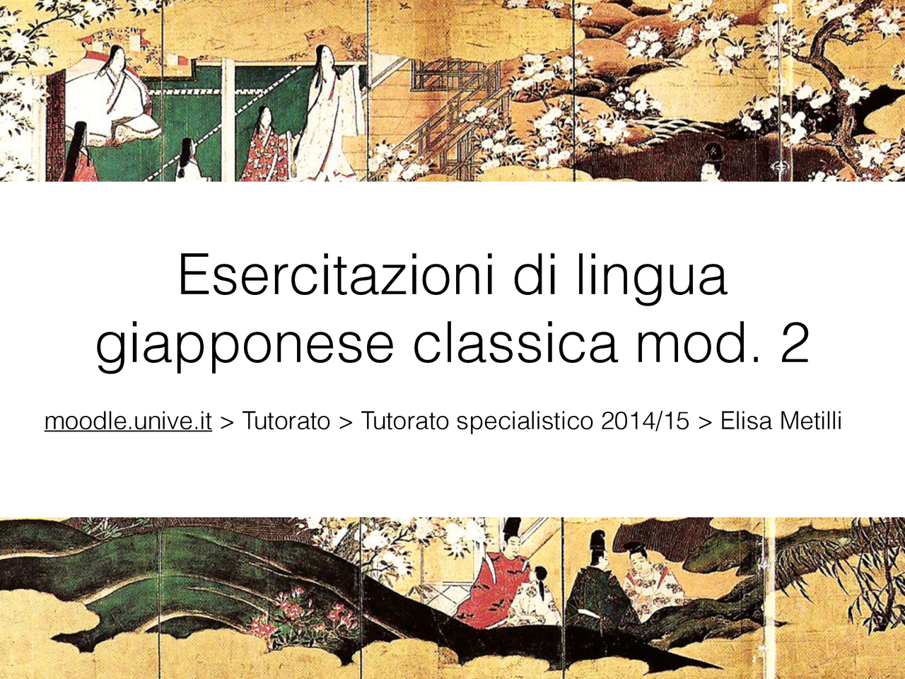 Esercitazioni E Appunti Di Lingua Giapponese Classica Docsity