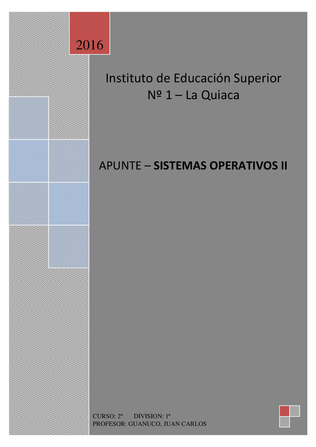 Apounte De Sistemas Operativos Docsity