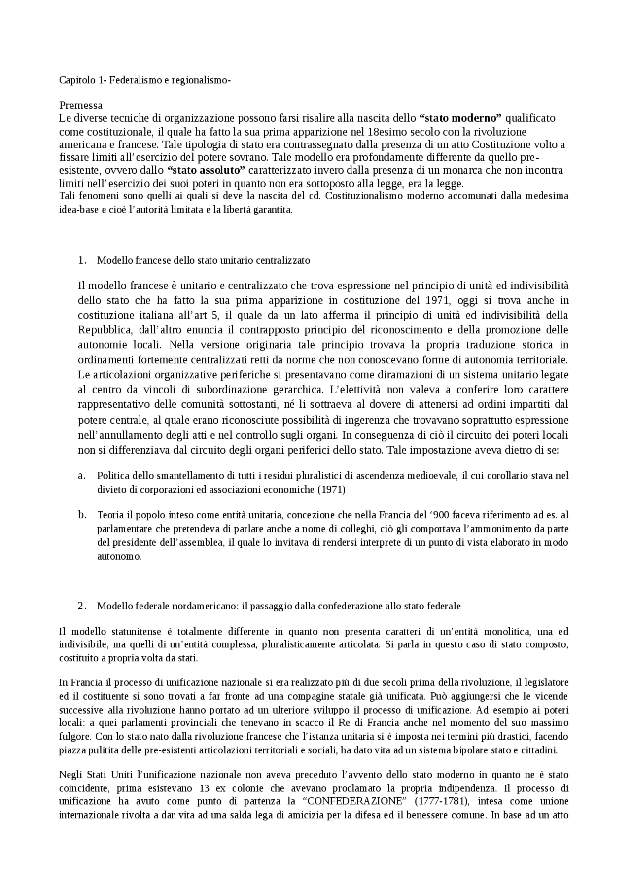 Esame Diritto Regionale Docsity