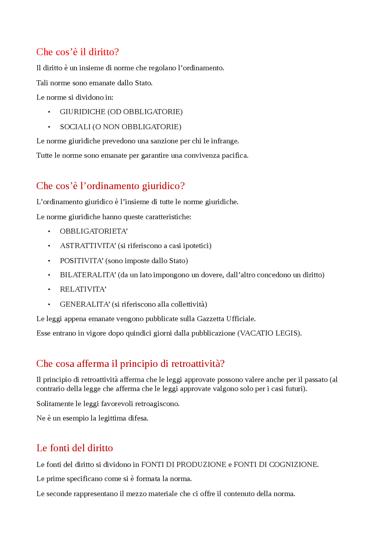 Introduzione Al Diritto Docsity