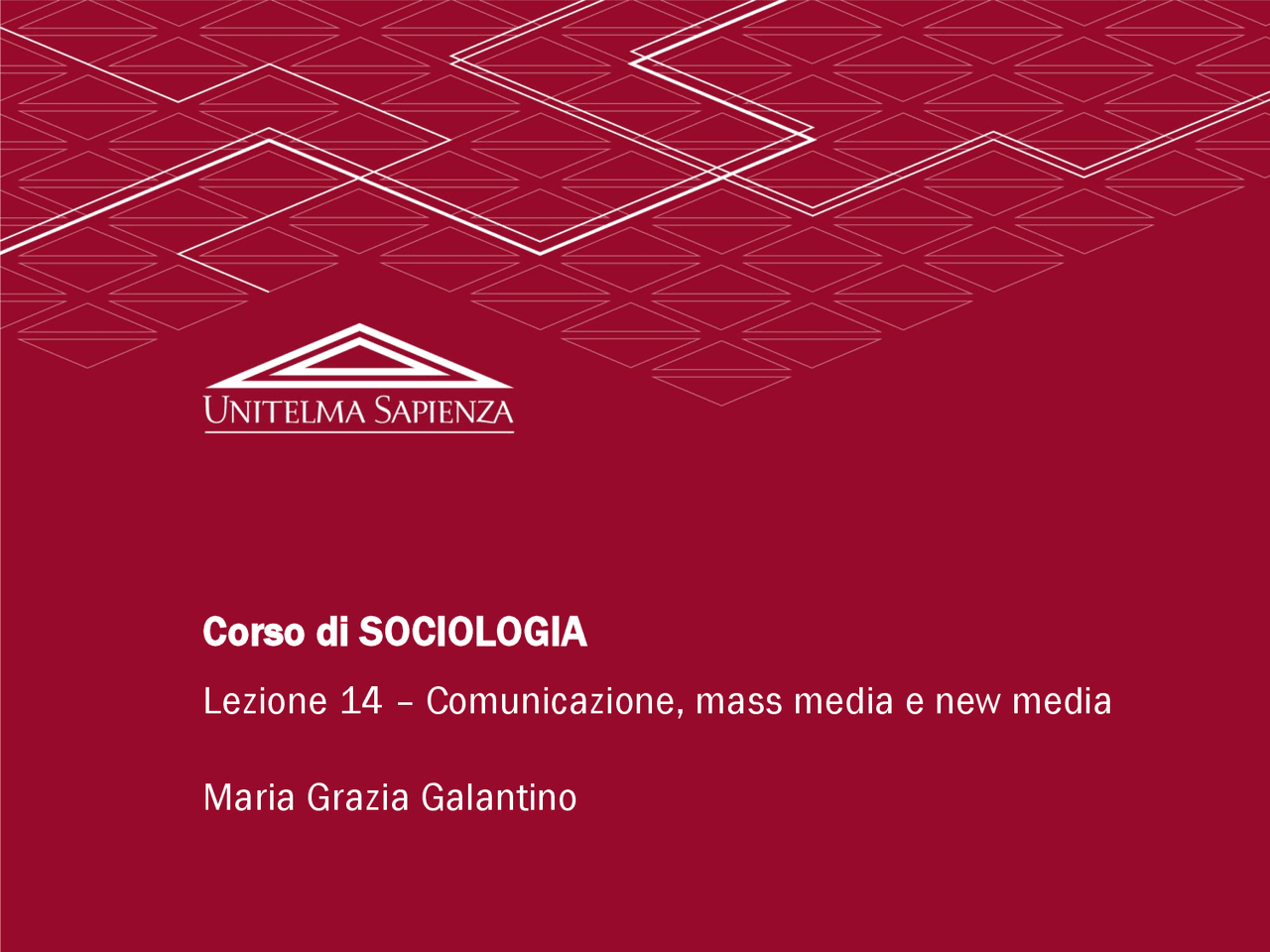 COMUNICAZIONE E MASS MEDIA - Docsity