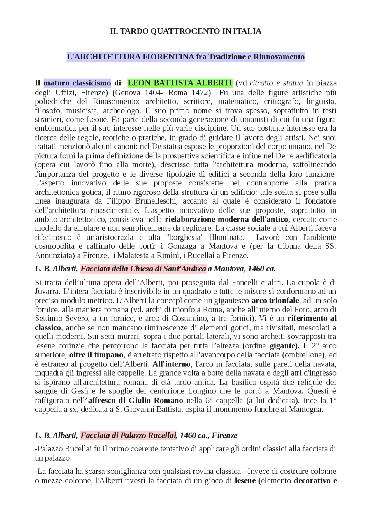 St Artemoderna Il Tardo 400 Docsity