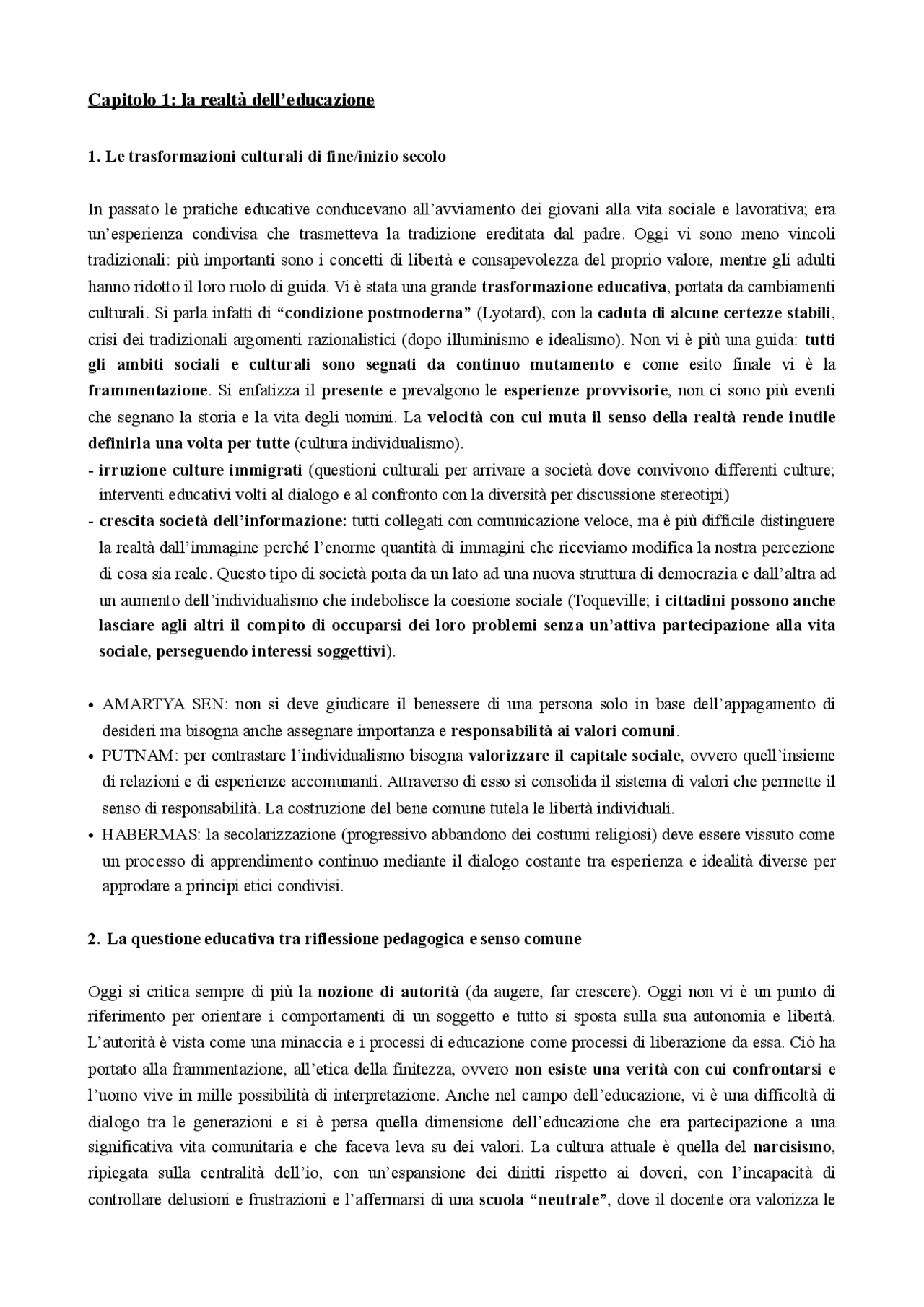 I Significati Delleducazione Chiosso Docsity