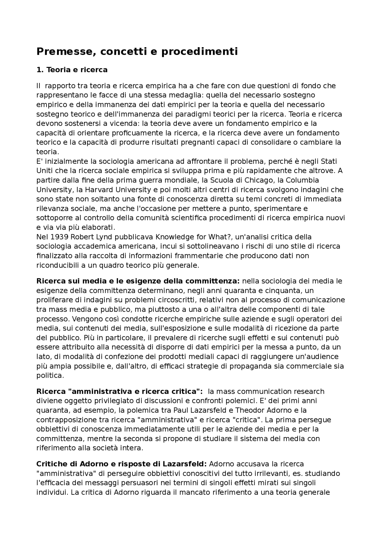 Ricerca Sociale Sui Media Docsity