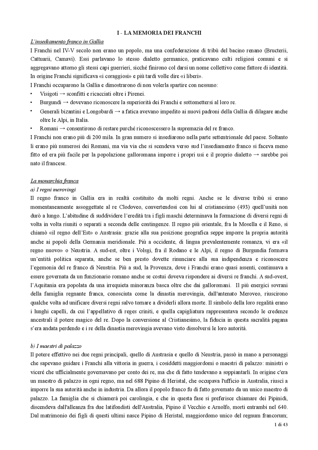 Carlo Magno Un Padre Delleuropa Docsity