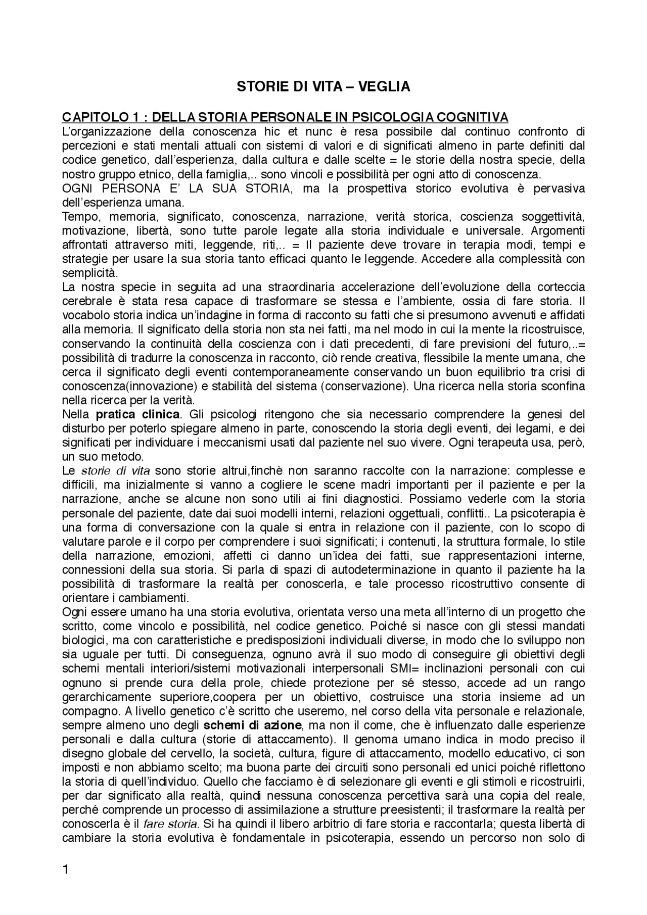 Veglia F 1999 Storie Di Vita Docsity
