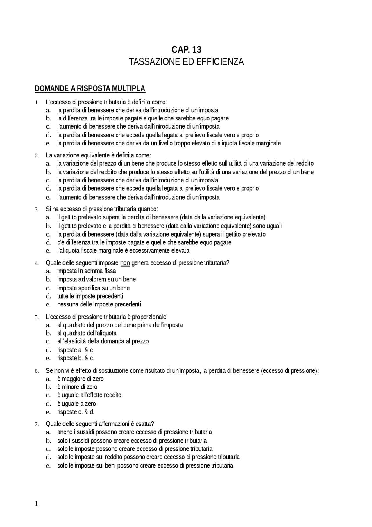 Scienze Delle Finanze Docsity
