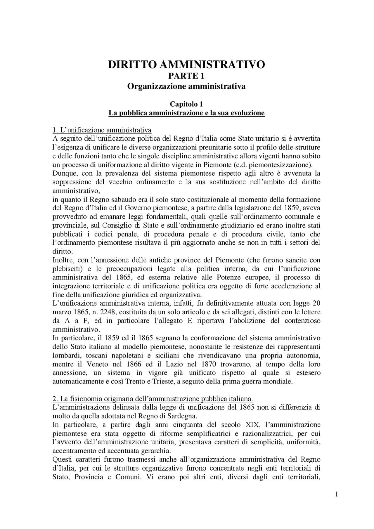 Dispense Diritto Amministrativo Docsity