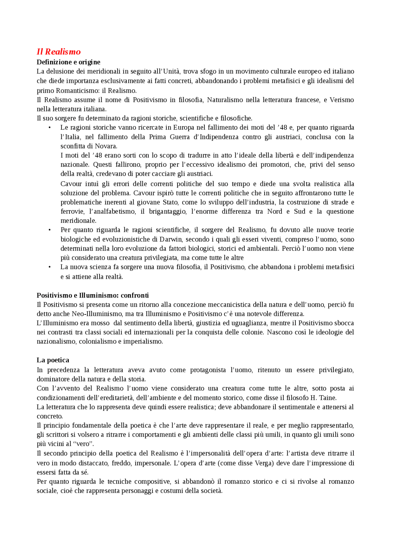 Giovanni Verga Riassunto Docsity