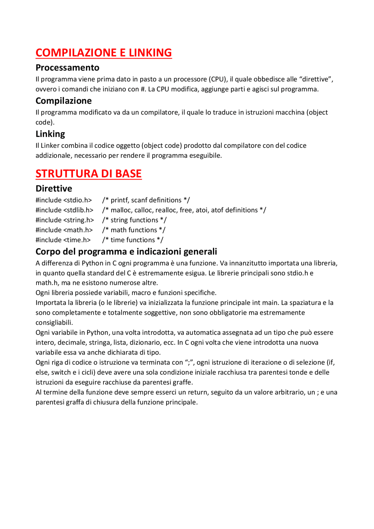 Tecniche di Programmazione - Come fare gli esercizi - Docsity