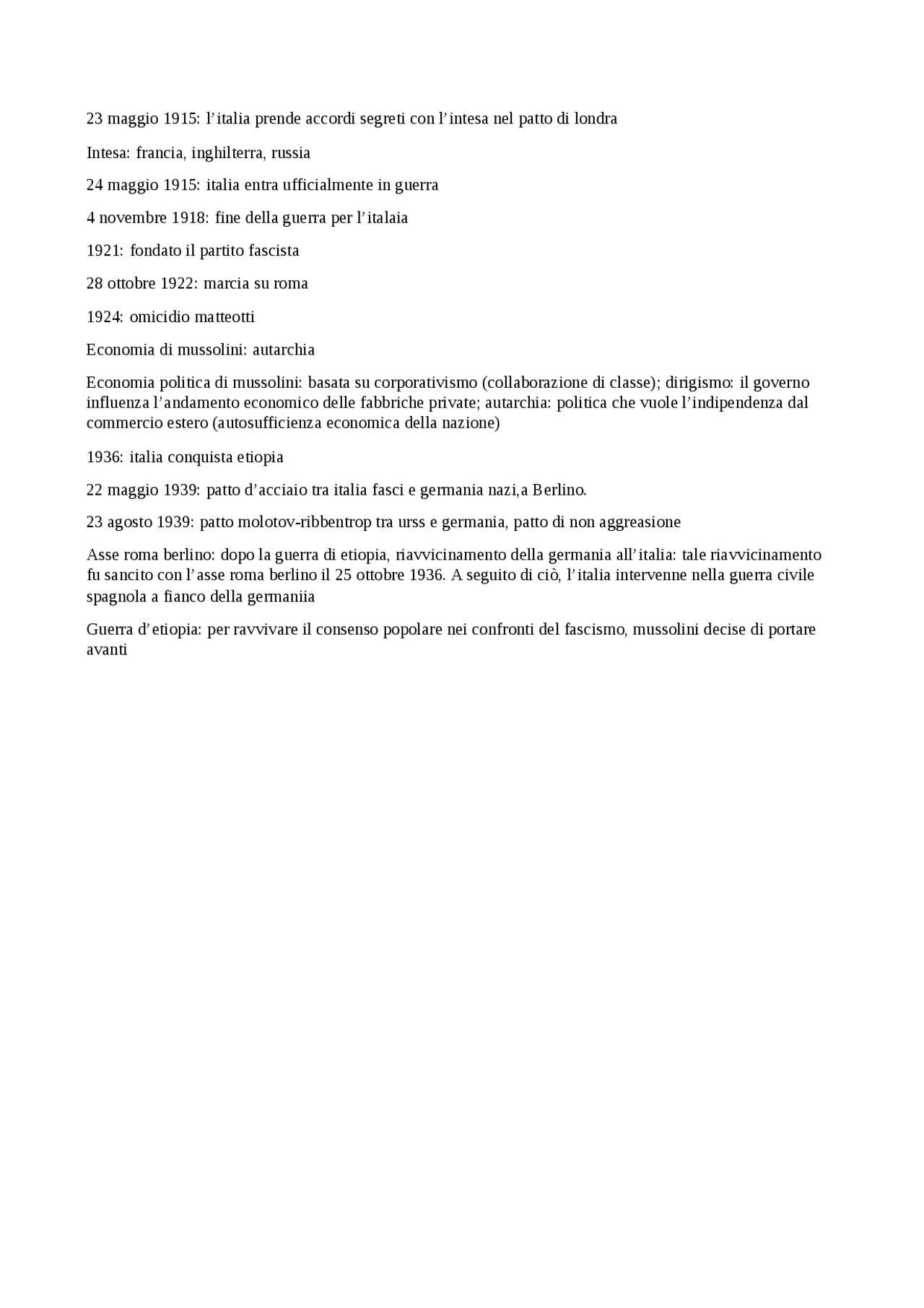 Date Importanti Di Storia Docsity