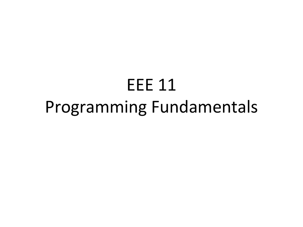 Notes On Variables In C Lecture Notes C Programming Docsity