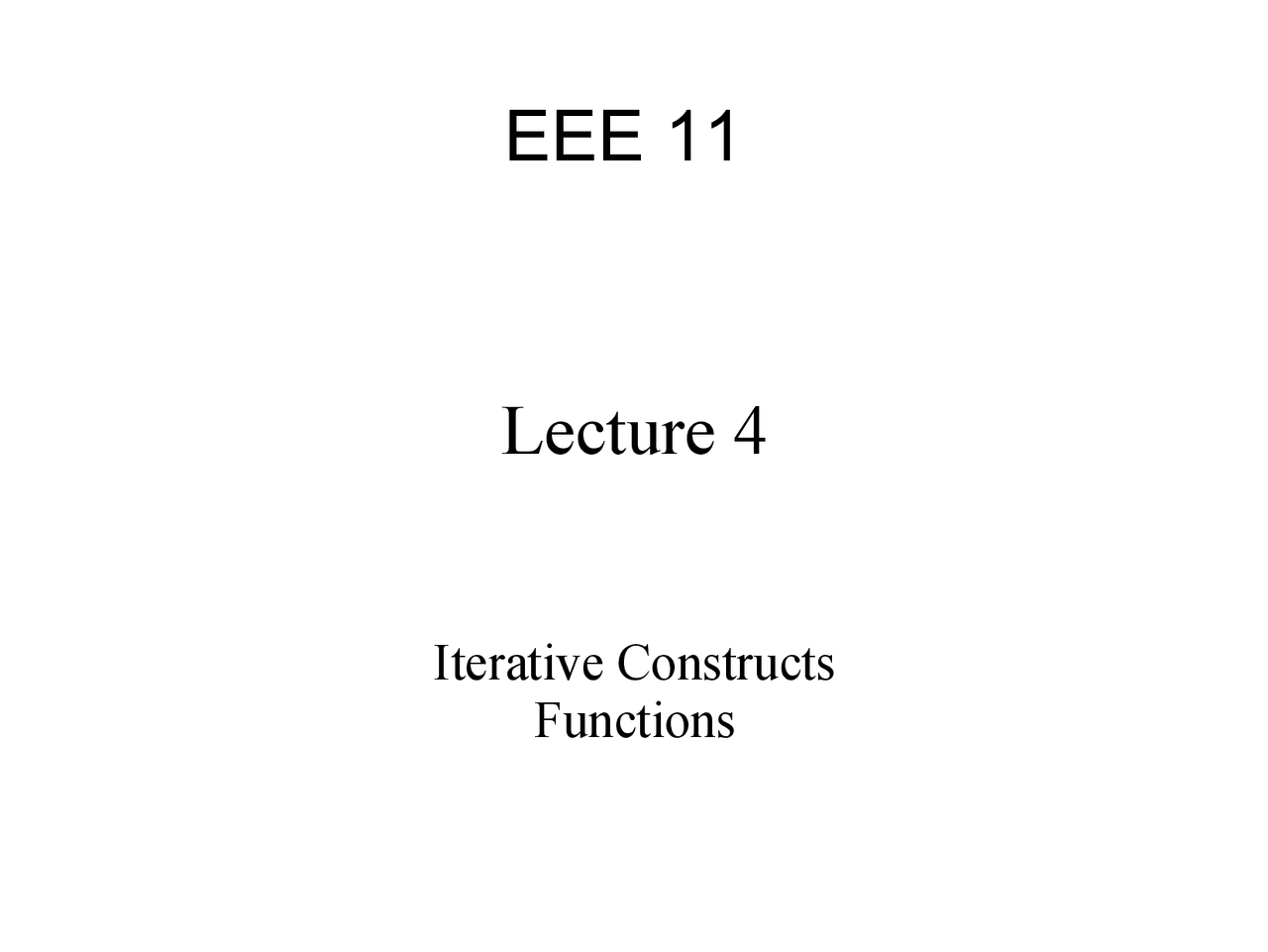 Loops Functions In C And Some Examples Docsity