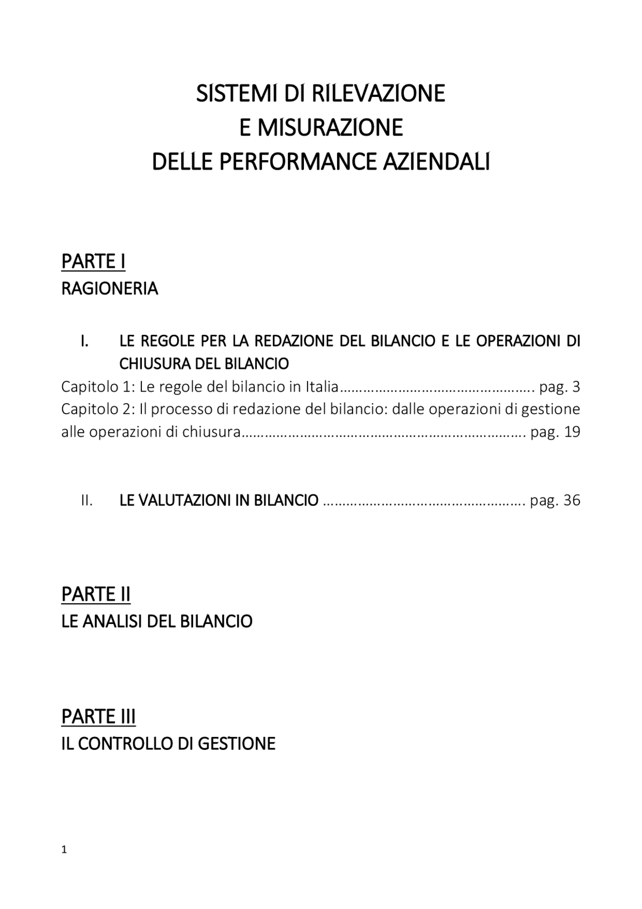 Riassunto Libro Sistemi Di Rilevazione E Misurazione Delle Performance