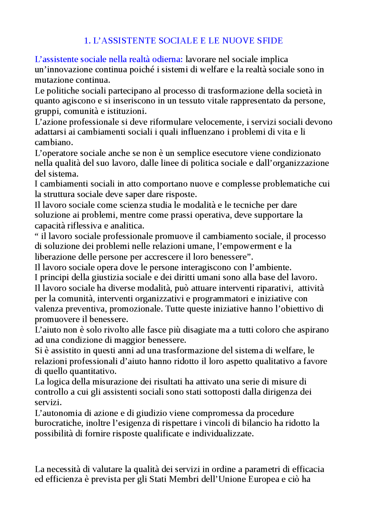 Servizi Sociali E Giustizia Minorile Docsity