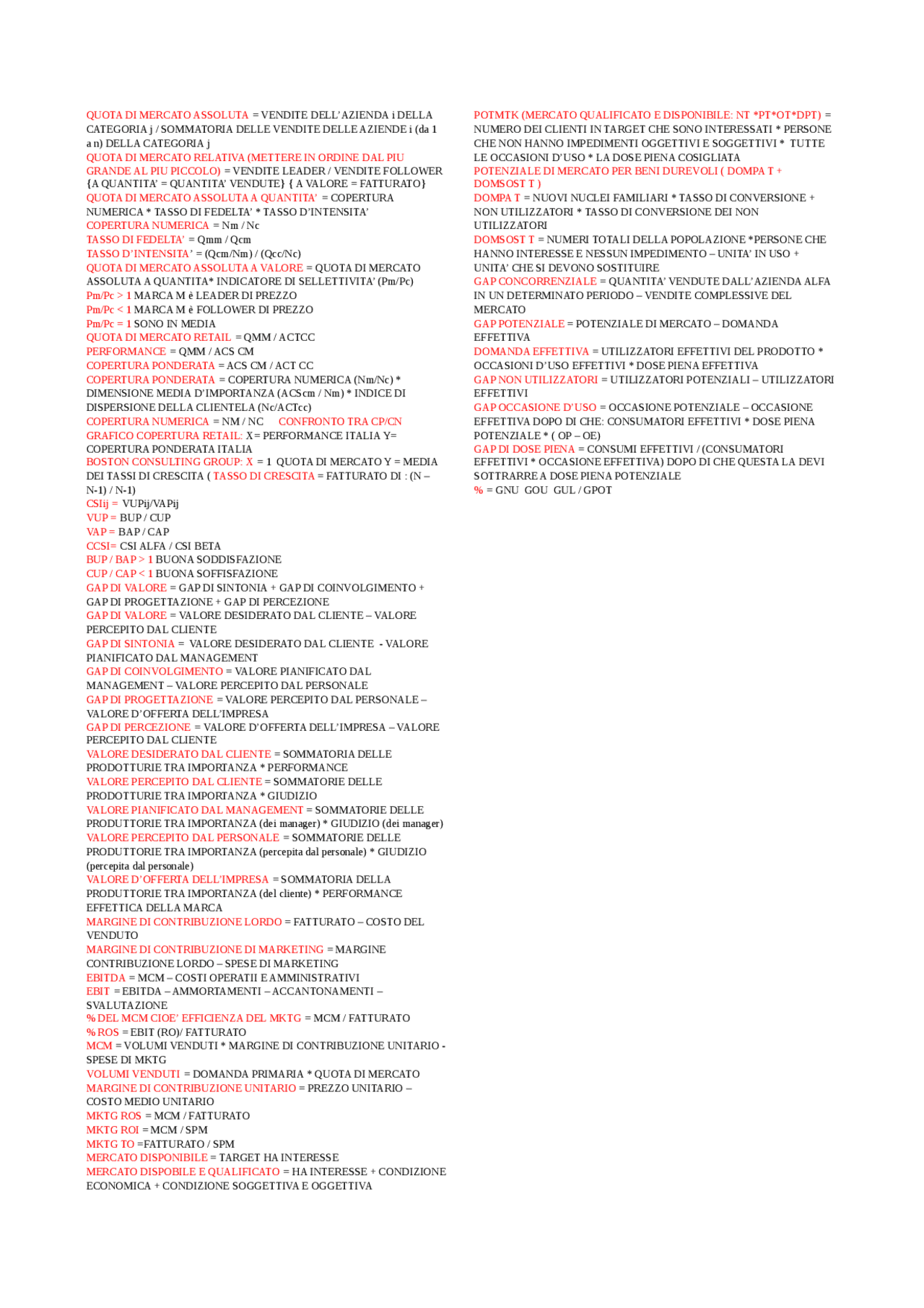 Domande frequenti Prof. Cantone - Docsity