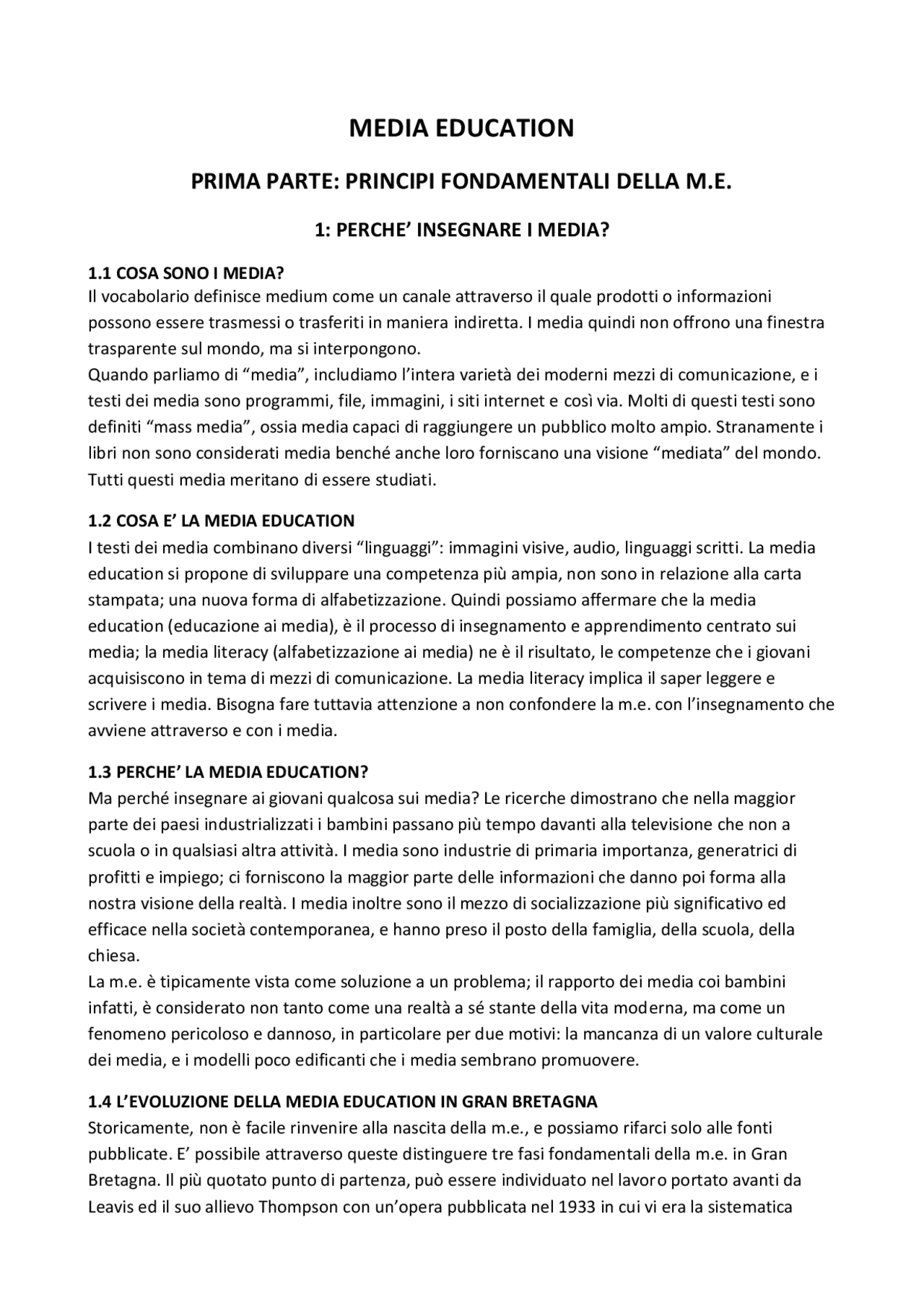 David Buckingham Media Education Docsity