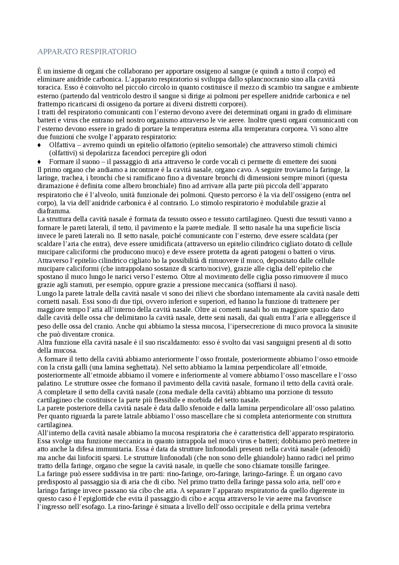 Anatomia Umana Primo Anno Ctf Docsity