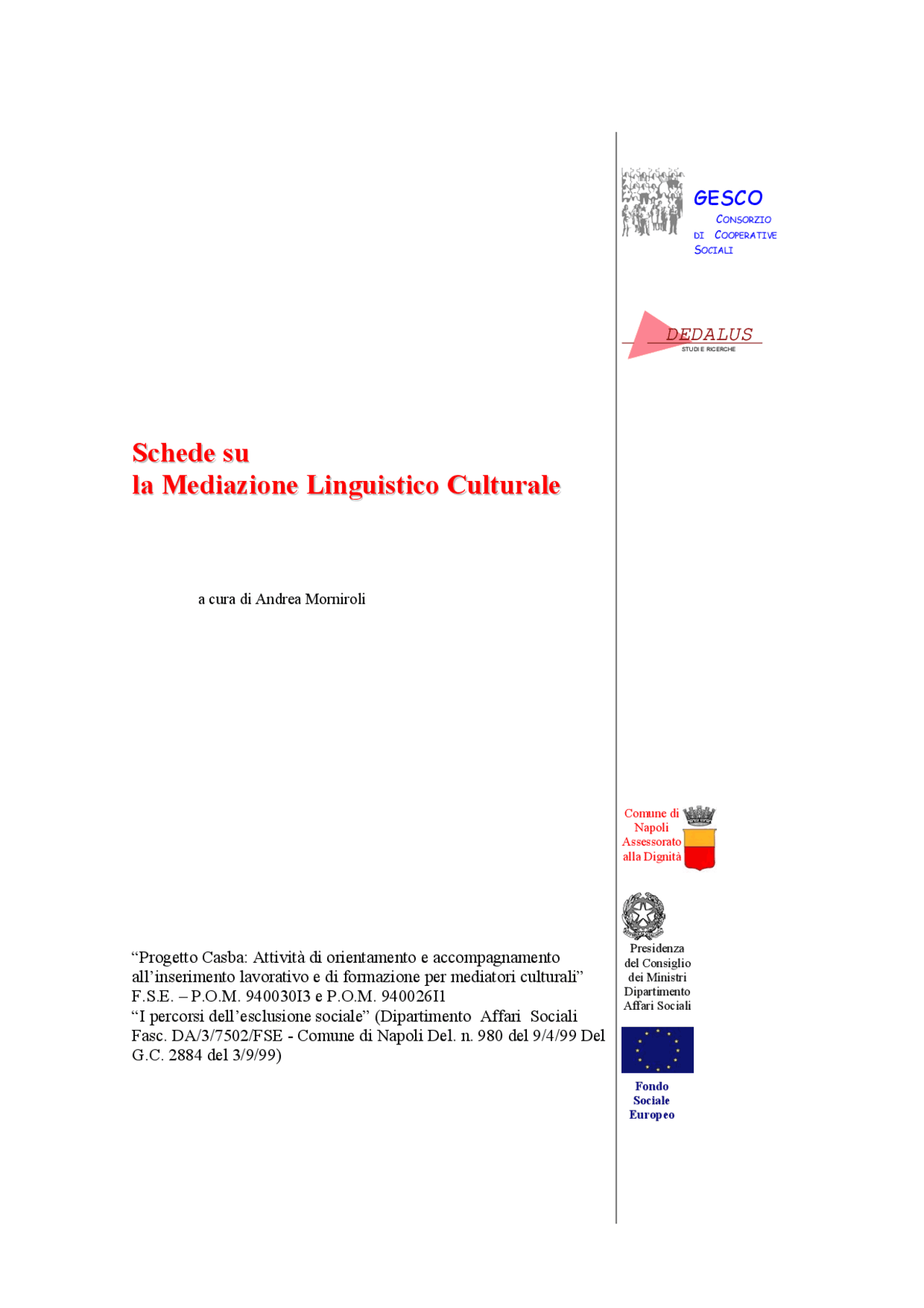 Mediazione Culturale Docsity