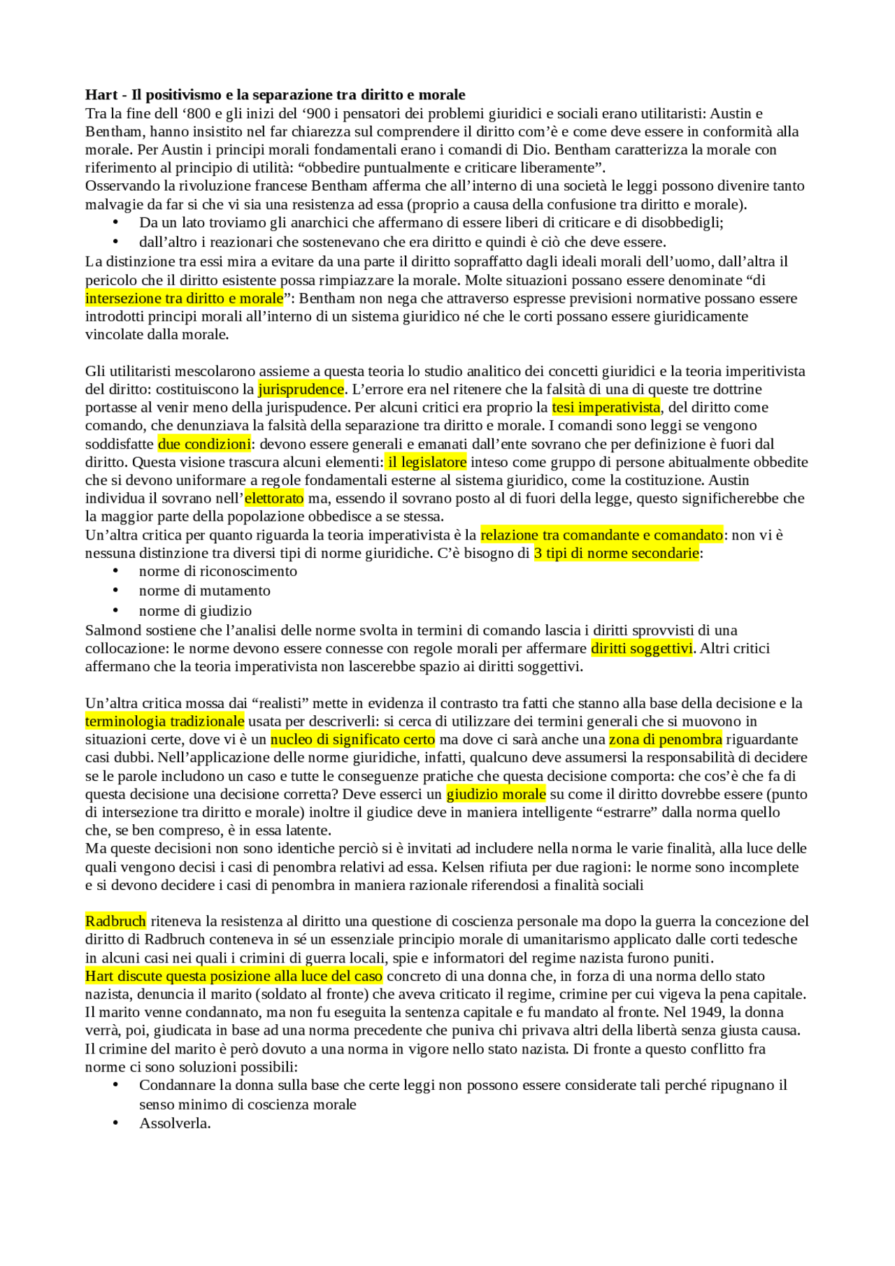 Saggi Il Positivismo Giuridico Di Vito Velluzzi Docsity