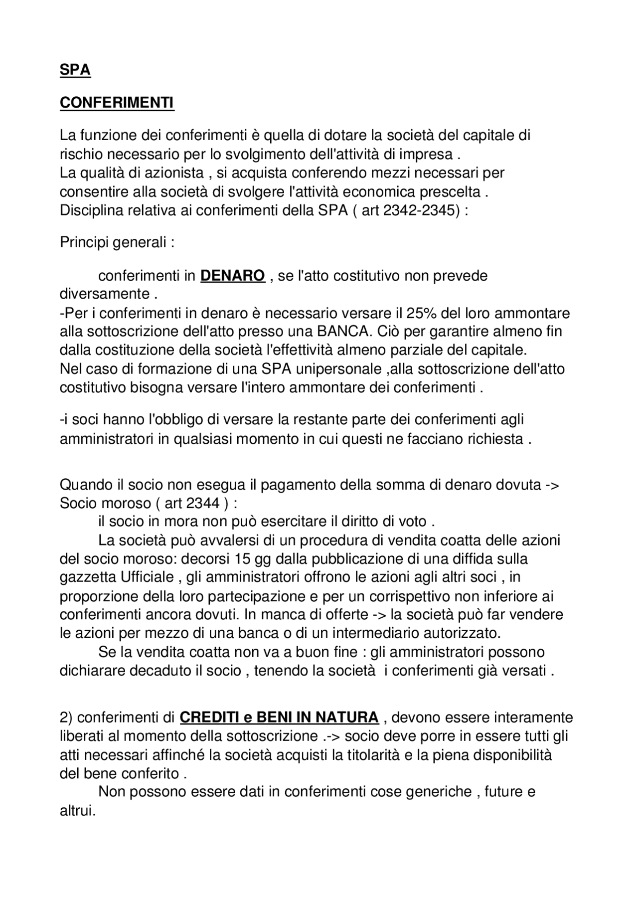Società Per Azioni Libro Campobasso Docsity