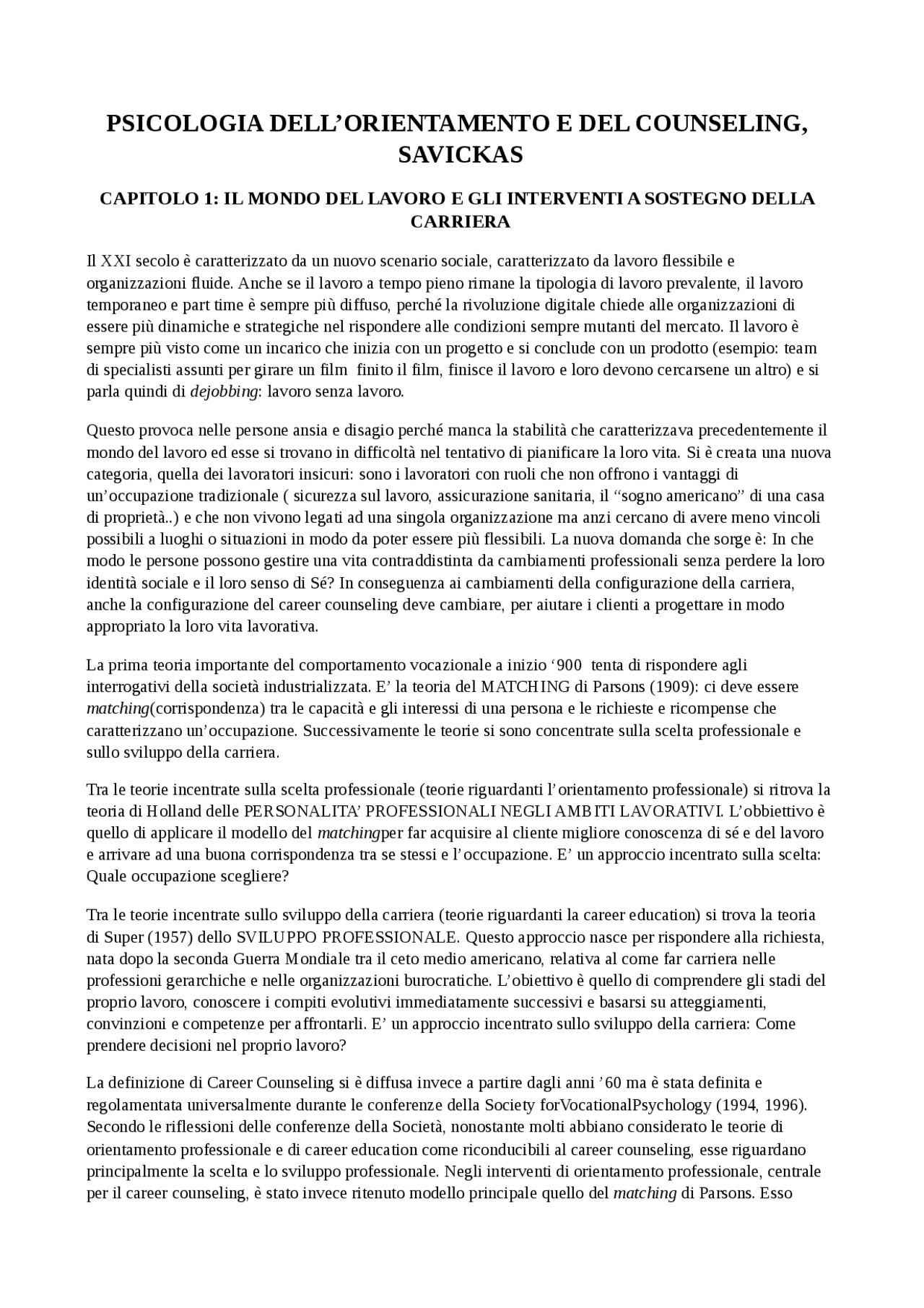 Career counseling. Guida teorica e metodologica per il XXI secolo. Mark ...