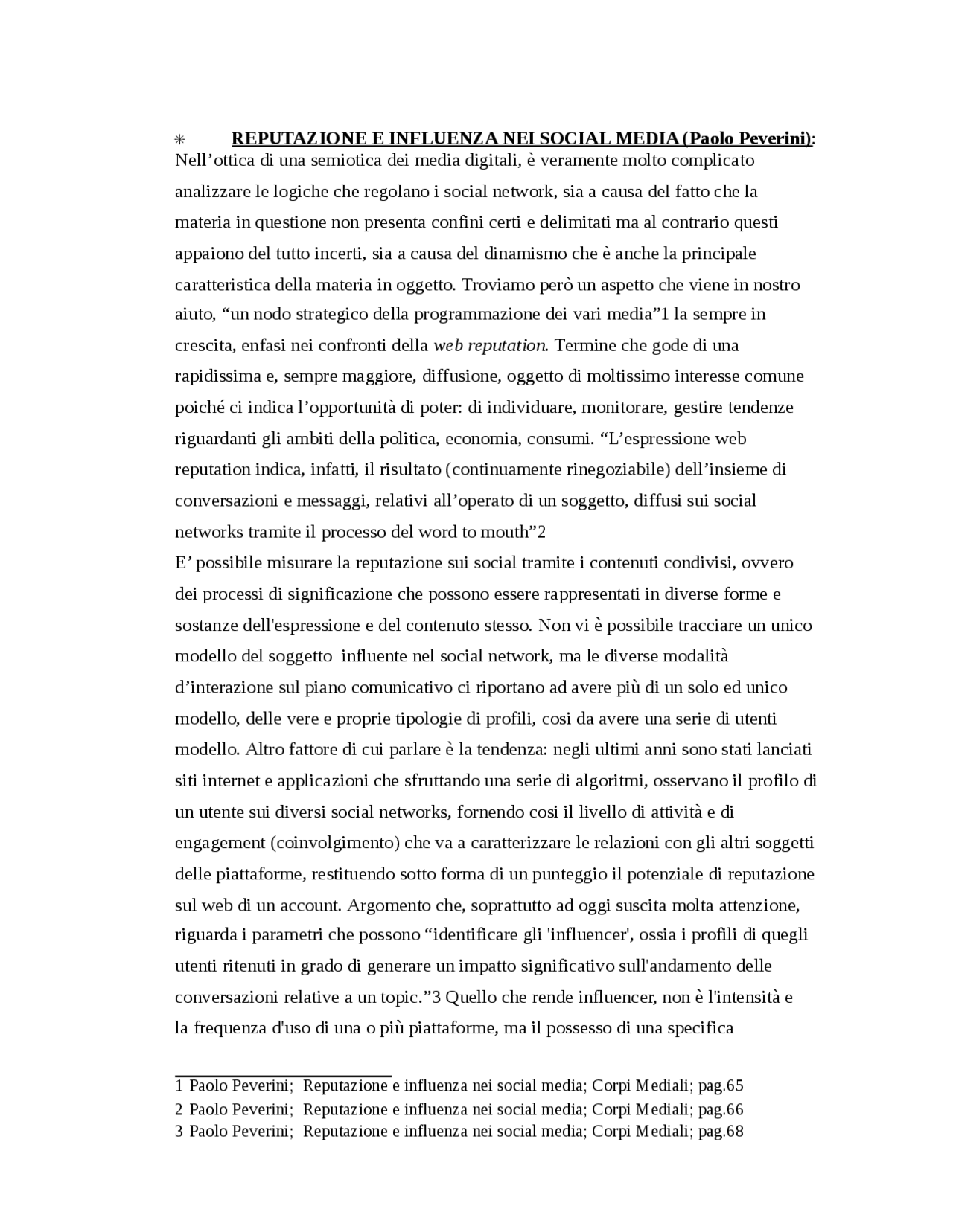 Riassunto Corpi Mediali Docsity